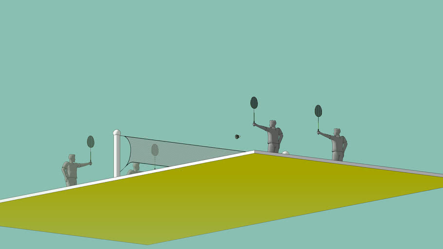 badminton doubles | 3D Warehouse