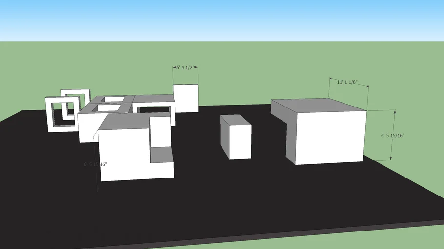 Box with Dimensions and no scenes | 3D Warehouse