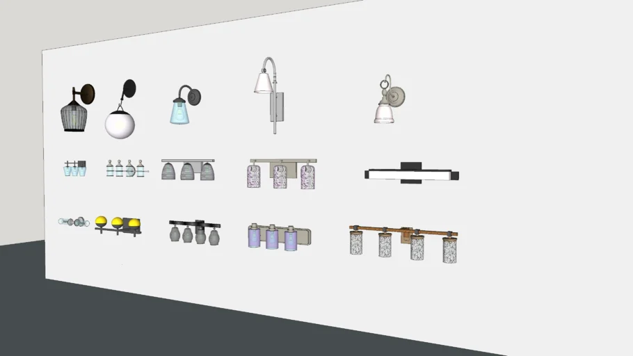 Lightning- Interior wall light fixture | 3D Warehouse