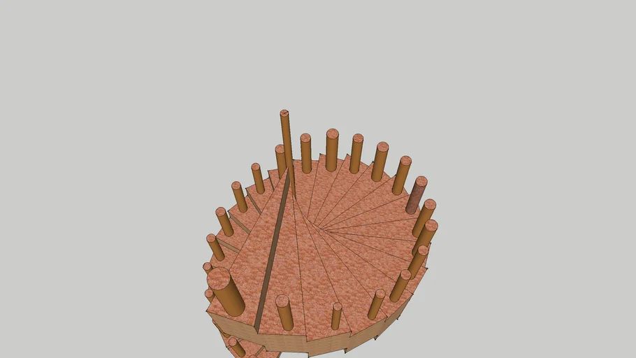 spiral steps | 3D Warehouse