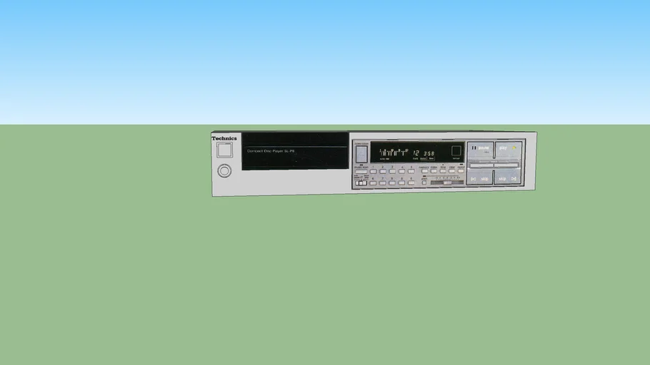 Technics SL-P8 CD player | 3D Warehouse