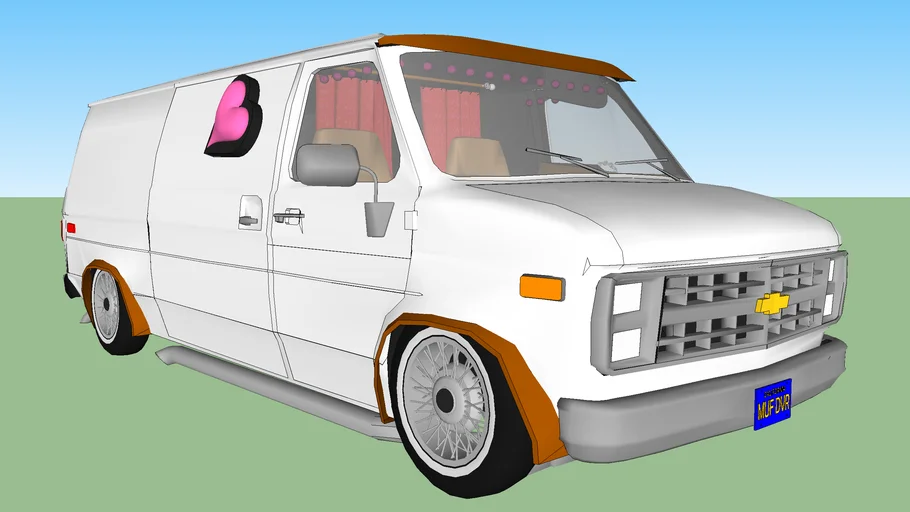 CHEECH & CHONG's NEXT MOVIE CHEVY VAN | 3D Warehouse