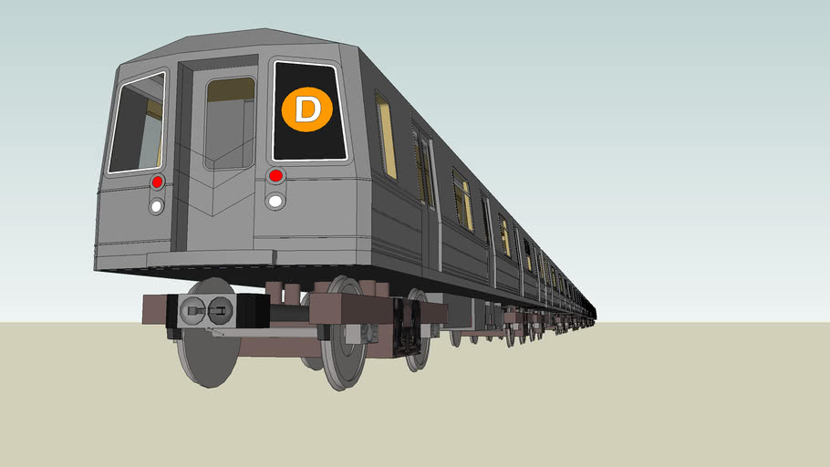 MTA New York City Subway R68A D Train | 3D Warehouse