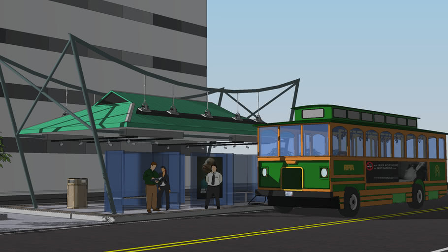 Trolley Stop | 3D Warehouse