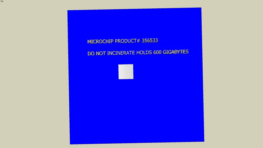 Microchip in box | 3D Warehouse