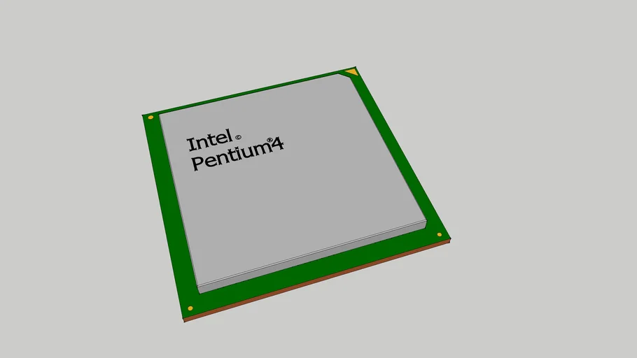 Intel Pentium 4 (old model, not accurate) | 3D Warehouse
