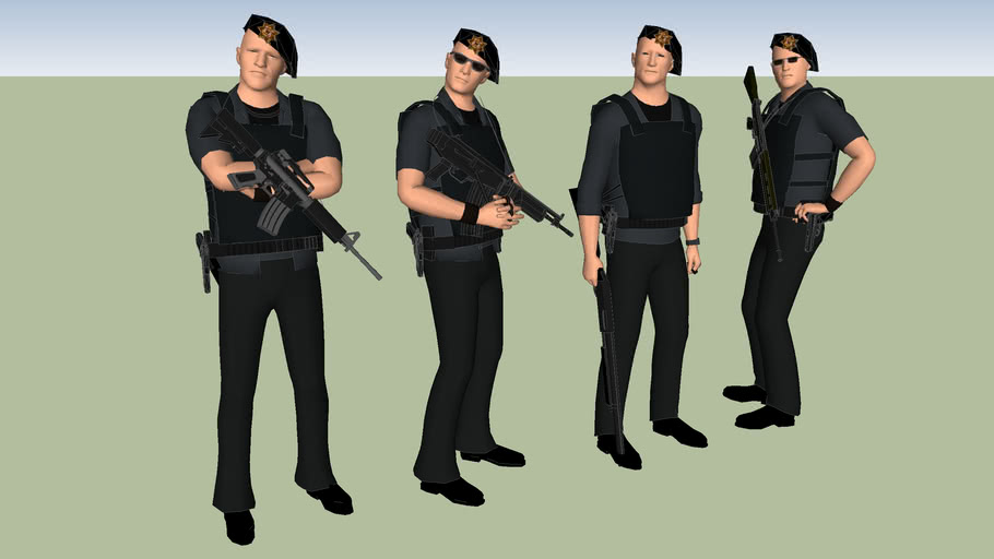 policia judicial federal PGR Y AFI PFI PMF | 3D Warehouse