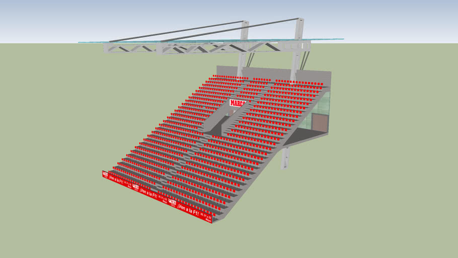 Stadium tier template | 3D Warehouse