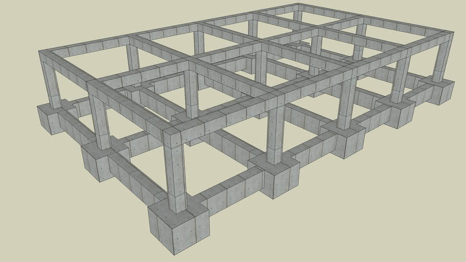 Concrete Building | 3D Warehouse