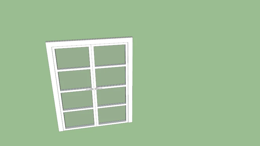 double door glass | 3D Warehouse