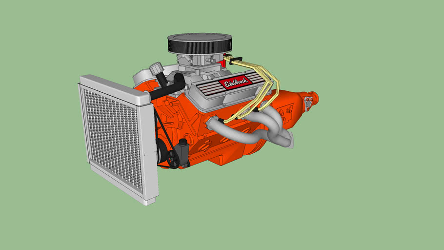 4.3L Chevy V6 Crate engine | 3D Warehouse