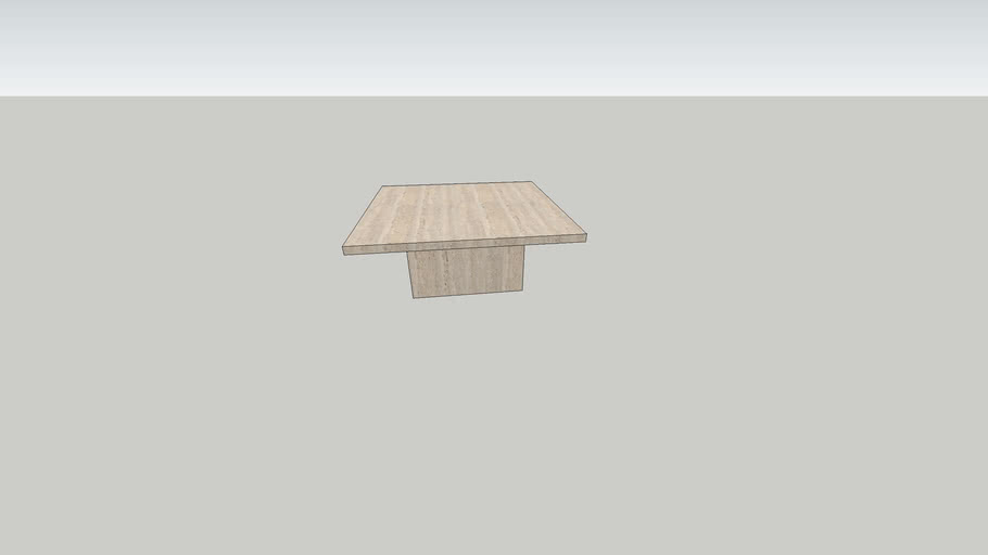 studio mcgee travertine coffee table | 3D Warehouse