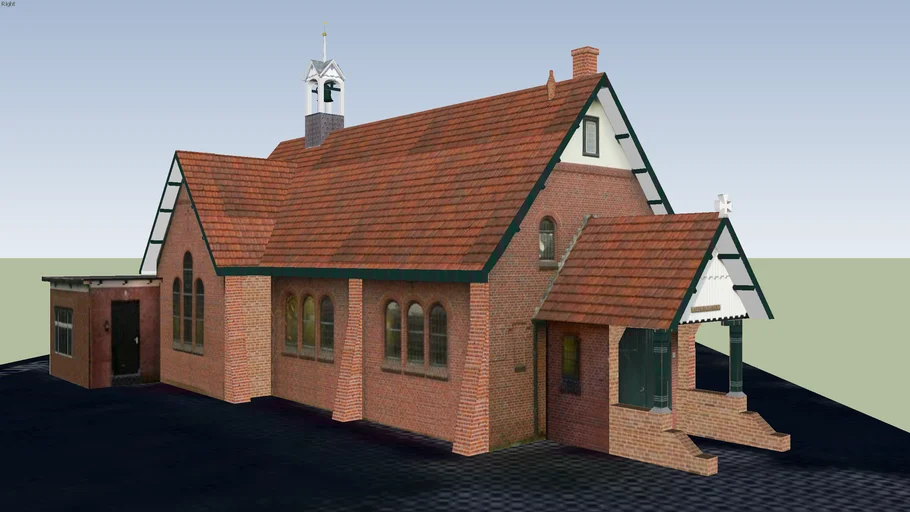 RK Kapel St. Egbert, Schiermonnikoog | 3D Warehouse