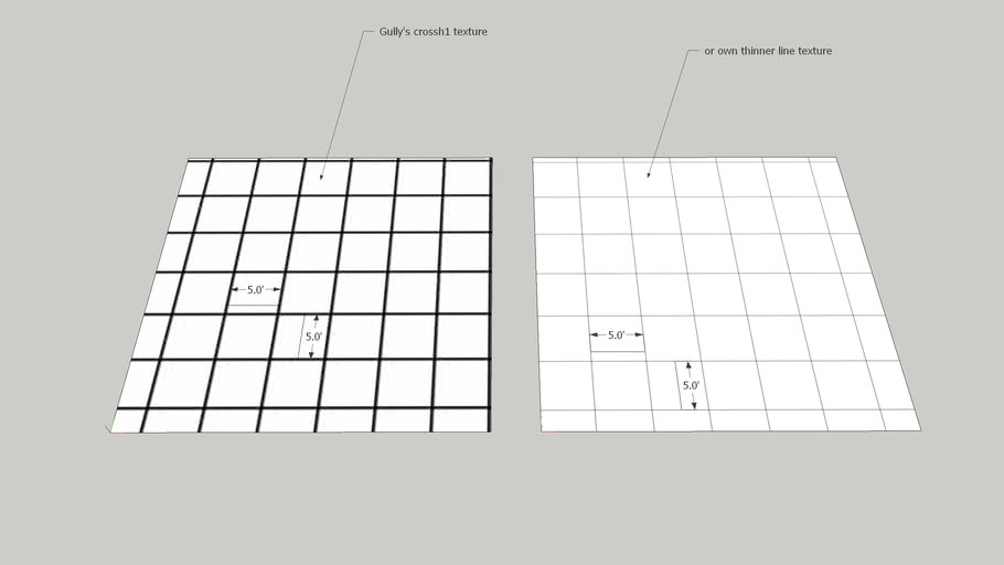 texture as grid | 3D Warehouse