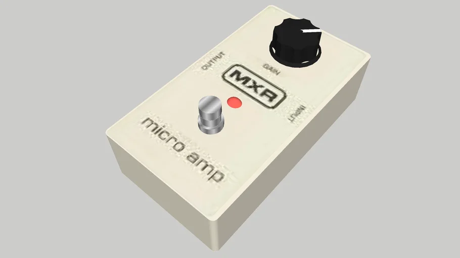 Dunlop MXR Micro Amp | 3D Warehouse