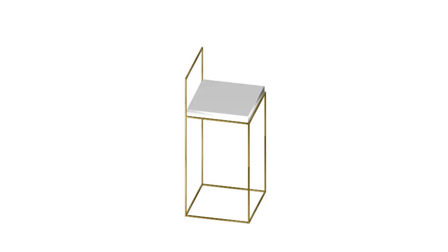 gold stool bar chair | 3D Warehouse