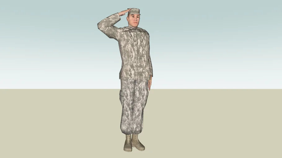 3D Male US Soldier Character | 3D Warehouse