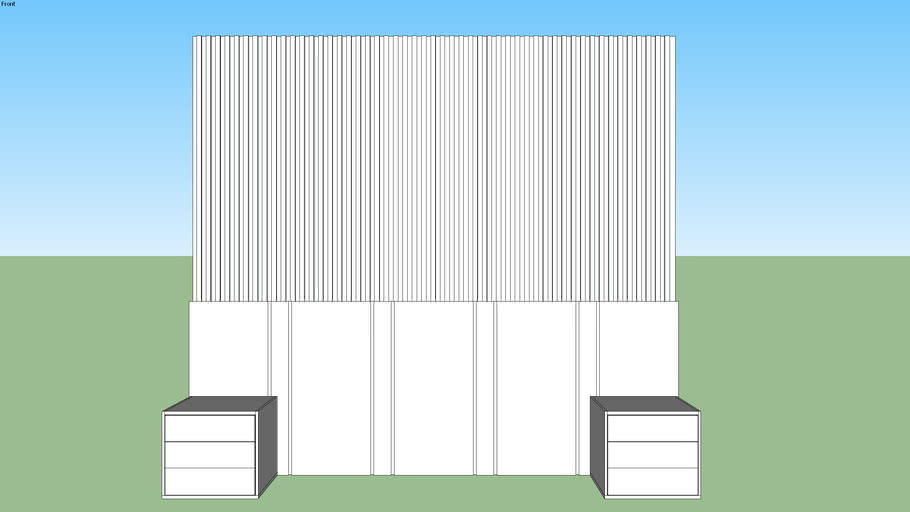 slatted headboard | 3D Warehouse