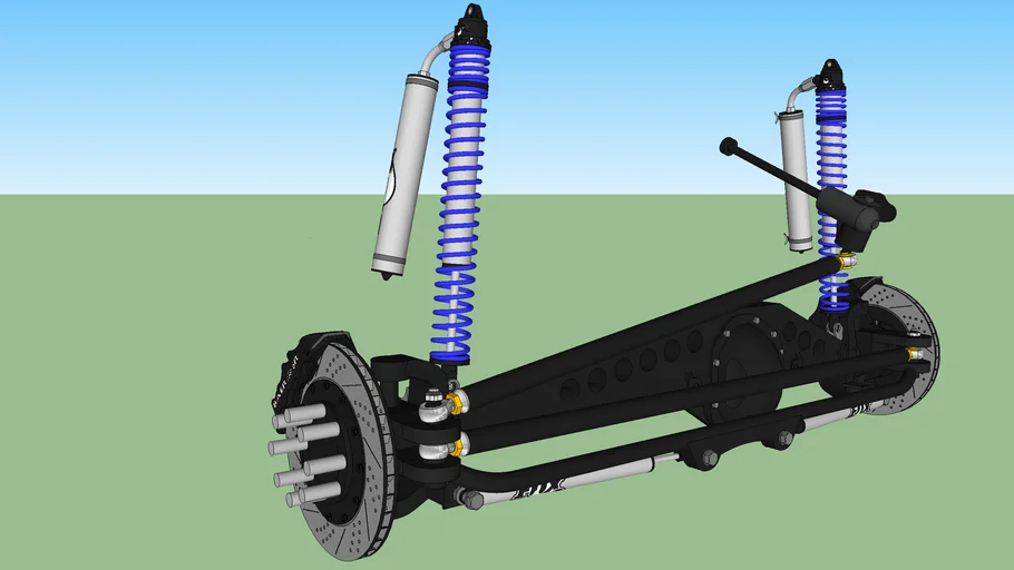 Trussed Dana 60 coilover front axle | 3D Warehouse