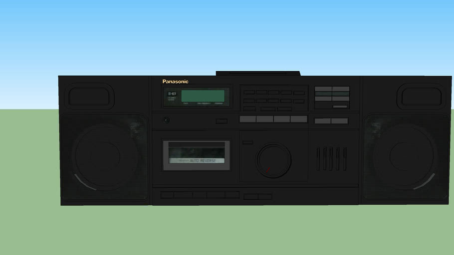 Panasonic (RX-DS620) stereo (CD/cassette/radio) boombox | 3D Warehouse