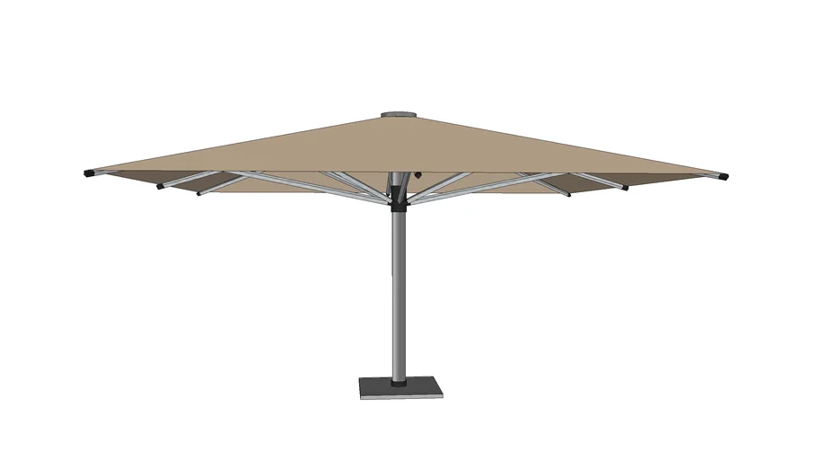 Ombrellone Central Palazzo 6x5m | 3D Warehouse