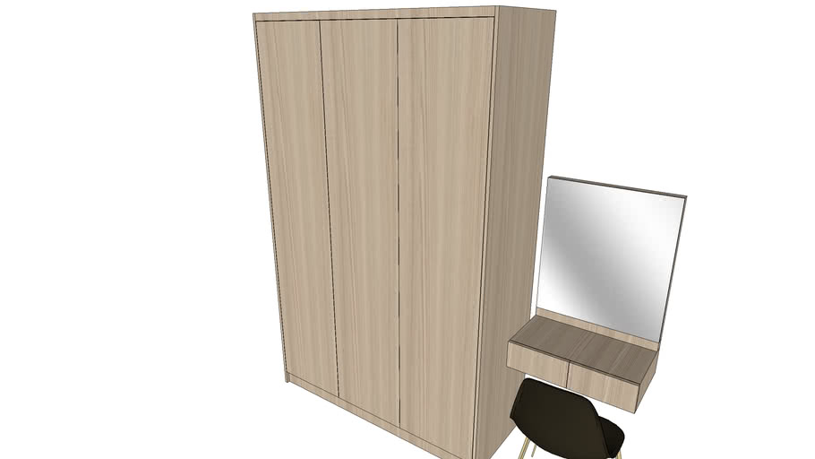Dressing Table + Wardrobe | 3D Warehouse