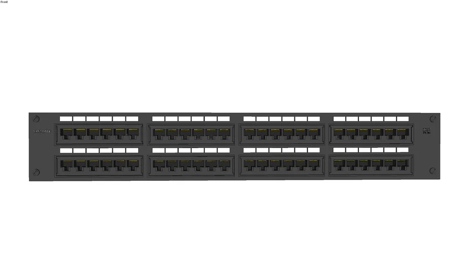 Systimax - 1100 Series Patch Panel - 48 Port | 3D Warehouse
