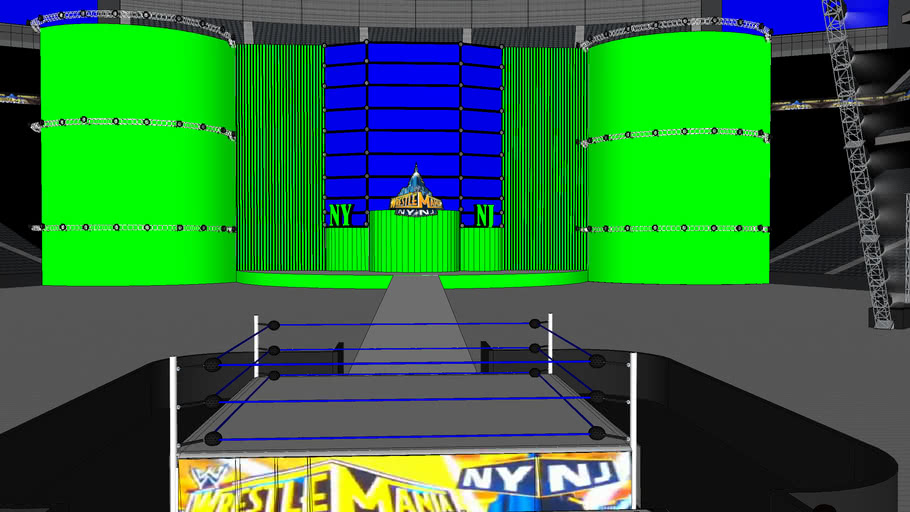 WWE Wrestlemania XXIX Stage Concept#2 | 3D Warehouse