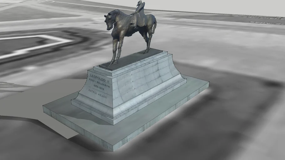 Statue of Leopol II | 3D Warehouse