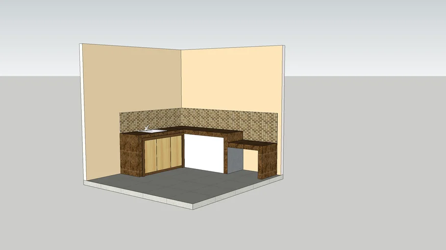kitchen 3x3 m | 3D Warehouse