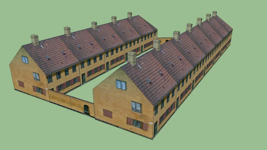 Nyboder Navy Barracks - Block 13 | 3D Warehouse