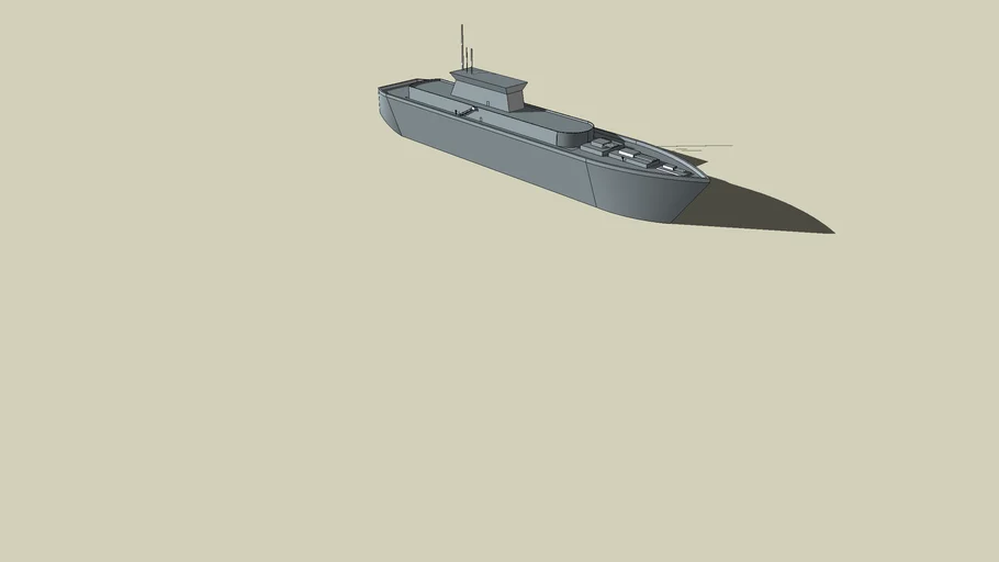 simple battle ship | 3D Warehouse