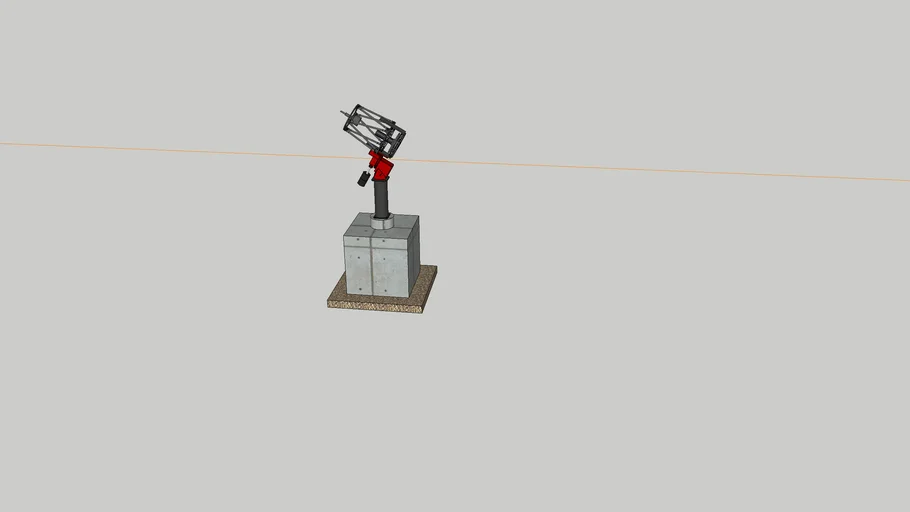 Ground Level Telescope Stack on Pier | 3D Warehouse