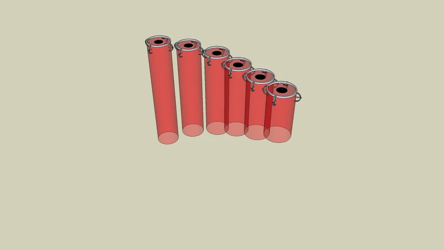 Set of 6 Acrylic Octobans | 3D Warehouse