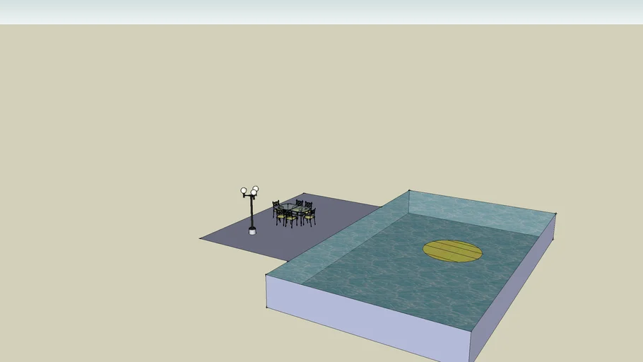 Backyard outdoor in ground swimming pool | 3D Warehouse