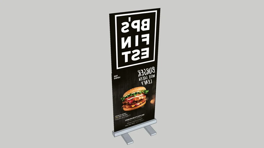 Banner burger | 3D Warehouse