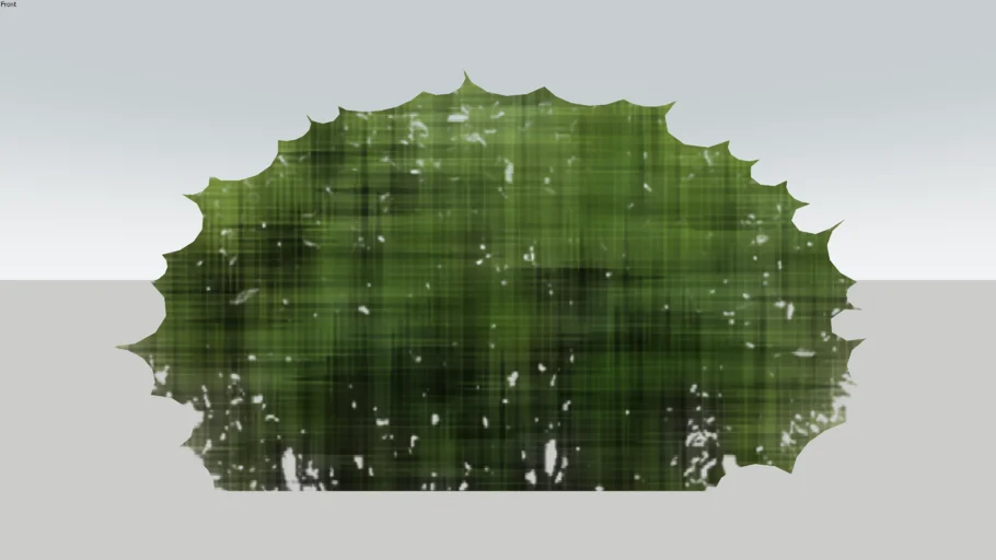 Watercolor Bush 2D Face Me | 3D Warehouse