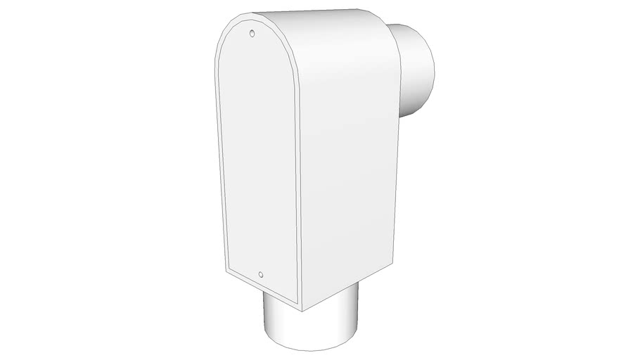 ELECTRICAL, ACCESS ELBOW 90 DEGREE - PVC | 3D Warehouse