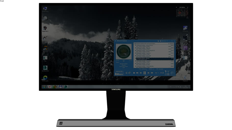 SAMSUNG Monitor S24D590PL 24 Inch - V-Ray | 3D Warehouse