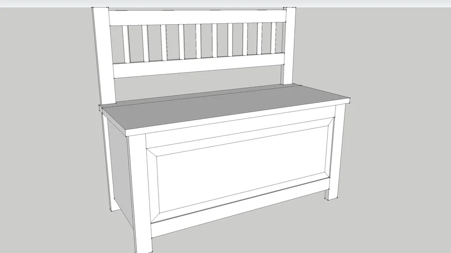 BANCO HEMNES IKEA | 3D Warehouse