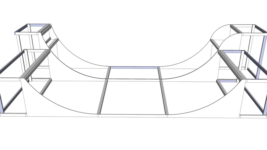 26' x 12' Halfpipe | 3D Warehouse