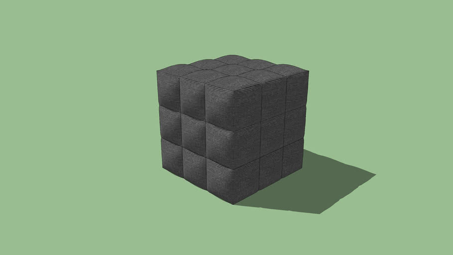 cube seat stool | 3D Warehouse