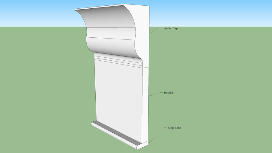 Door Header cap | 3D Warehouse