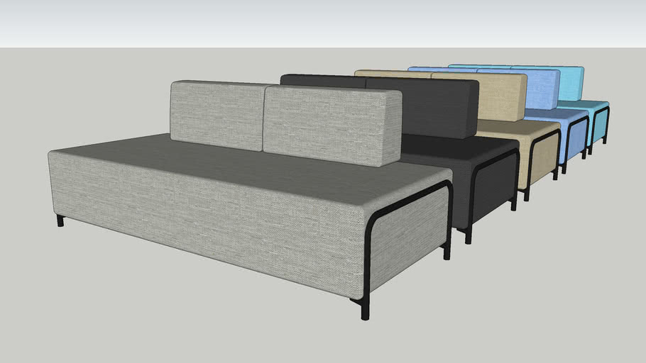 Kave Home - Sofa Compo - Base module - 232cm (Beige, Dark Grey, Light Grey, Blue, Turqoise) | 3D ...