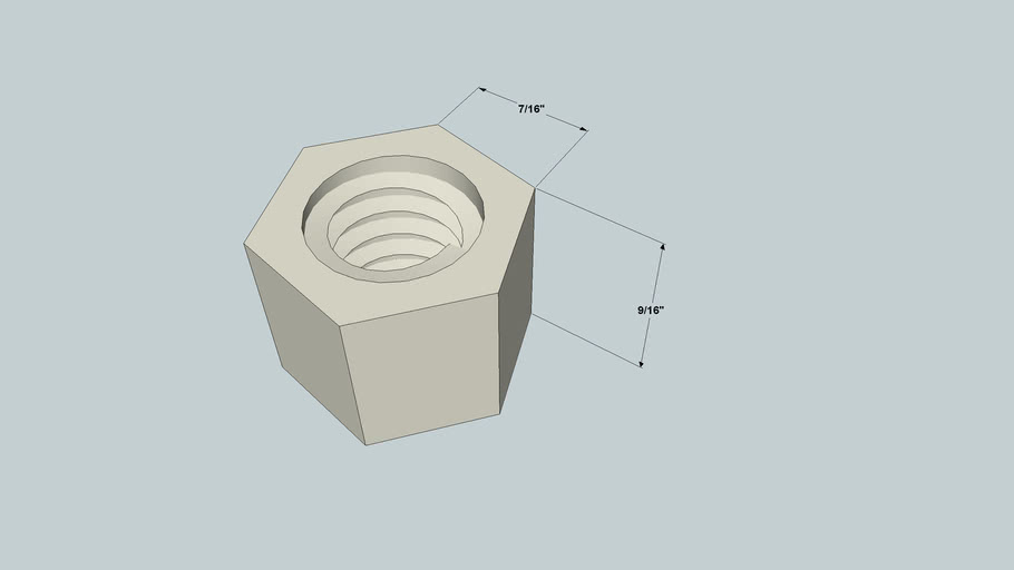 HEX NUT | 3D Warehouse