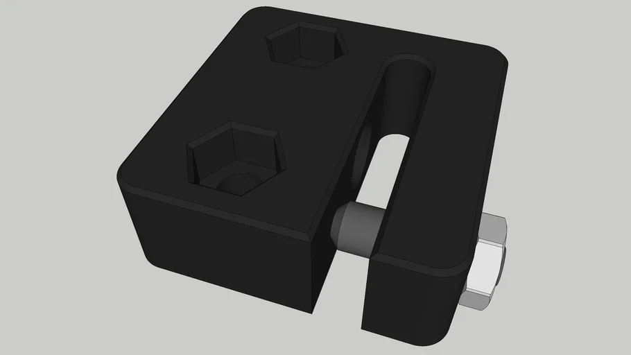 Anti-Backlash Nut Block for 8mm Metric Acme Lead Screw | 3D Warehouse