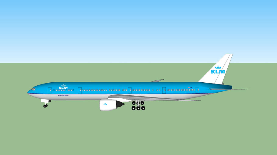 KLM Royal Dutch Airlines, boeing 777-300ER | 3D Warehouse