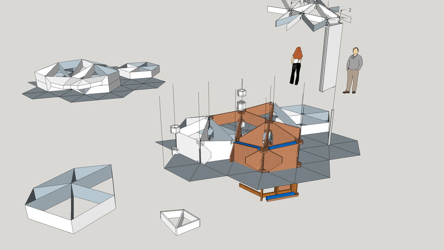 CNC Framing Prototype for a curved roof studio | 3D Warehouse
