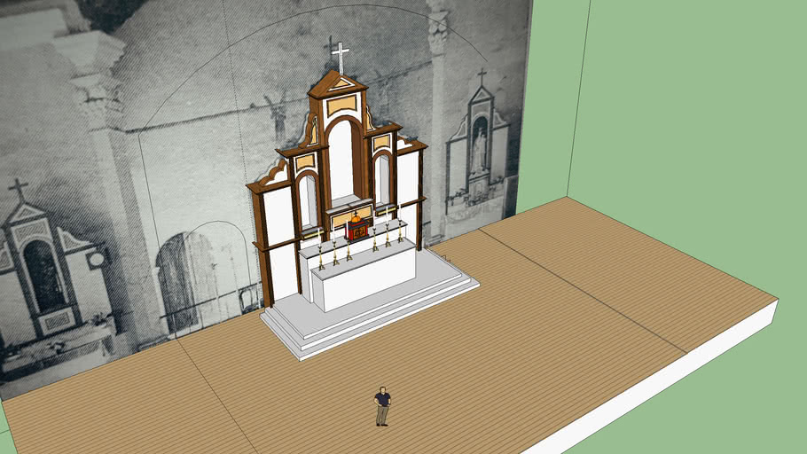 Anini-y Church Old Altar Retablo | 3D Warehouse