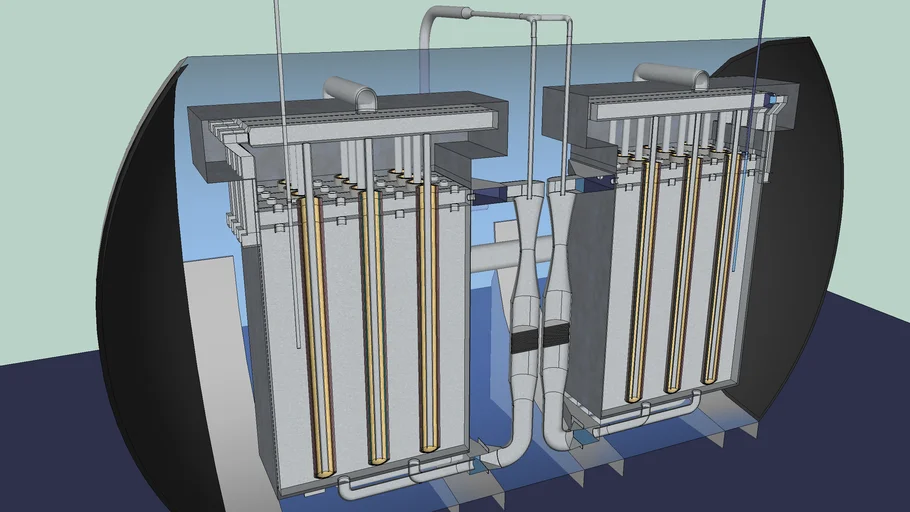 SOFC stack (Siemens-Westinghouse based design) | 3D Warehouse